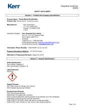 Temp-Bond Accelerator (AU) SDS | Kerr Resources | Kerr Dental