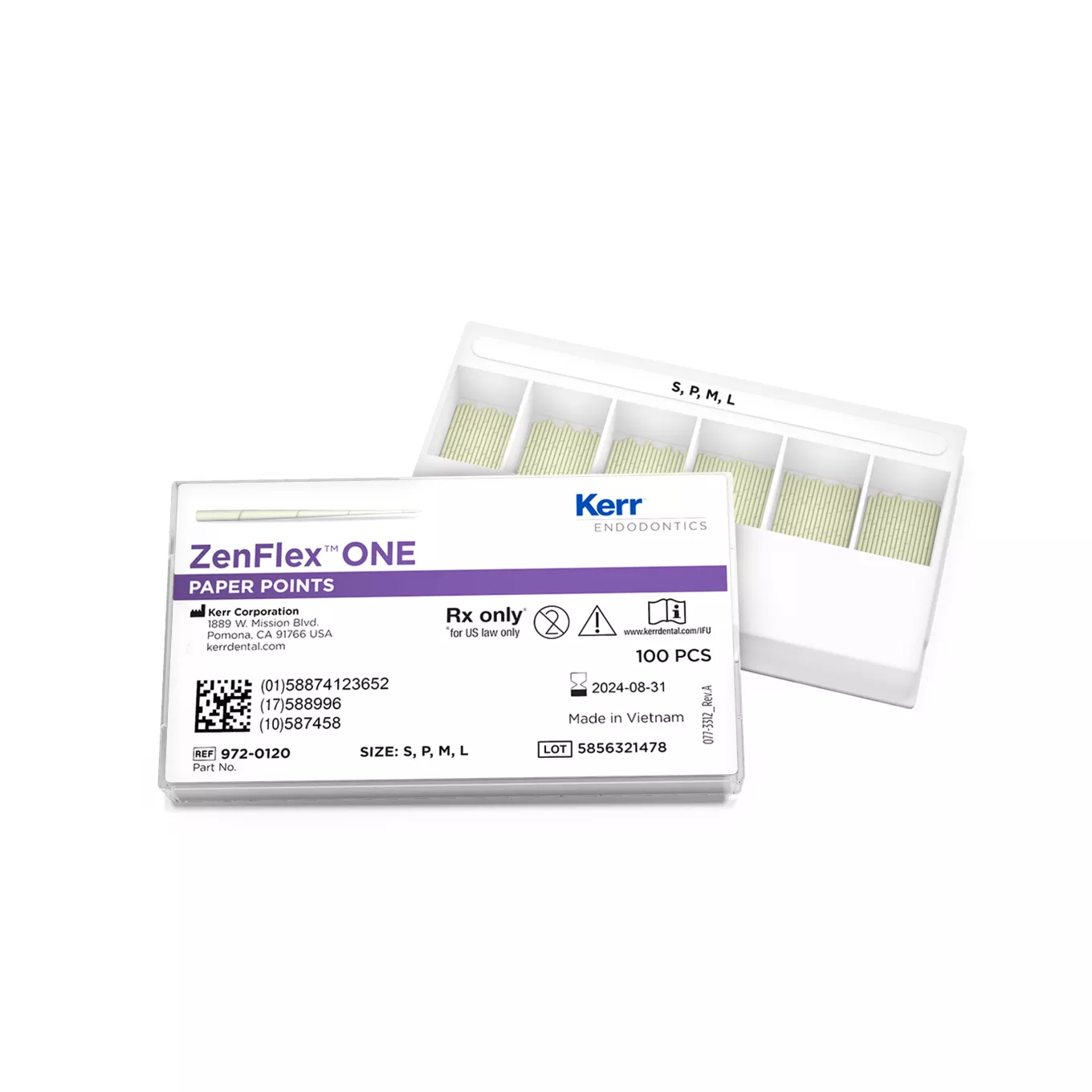 ZenFlex™ ONE Paper Points, .06 Taper | Kerr Dental